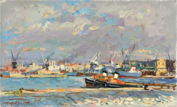 Max Agostini | The port, South of France | MutualArt