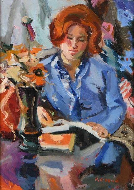 Pierre Cornu | Janet with the blue tailor | MutualArt