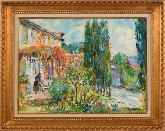 Max Agostini | Young woman under the Virginia creeper in Allauch | MutualArt