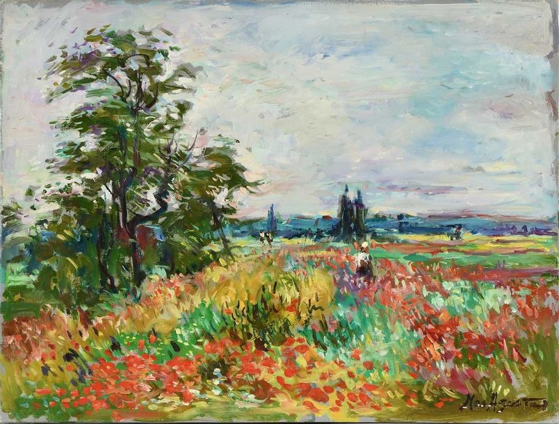 Max Agostini | Fields of poppies | MutualArt