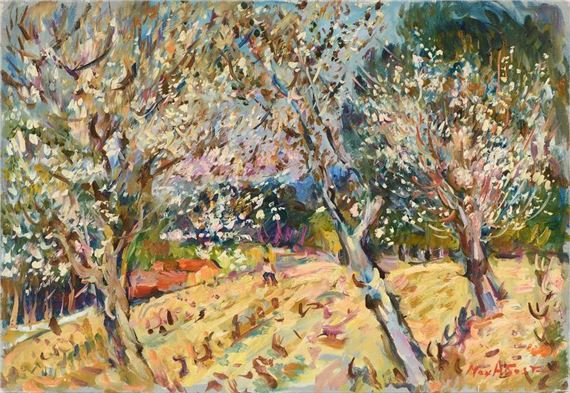 Max Agostini | The almond trees in bloom | MutualArt