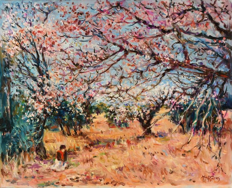 Max Agostini | The almond trees in bloom in Provence | MutualArt
