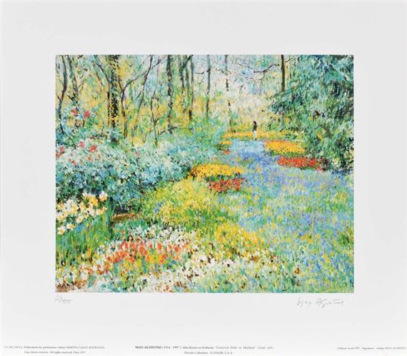 Max Agostini | Allée fleurie en Hollande Edition Galerie Martin-Caille ...