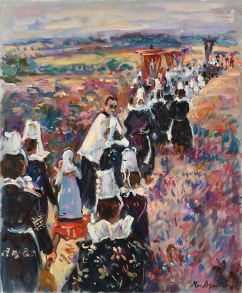 Max Agostini | The Pardon: Religious Procession (1976) | MutualArt
