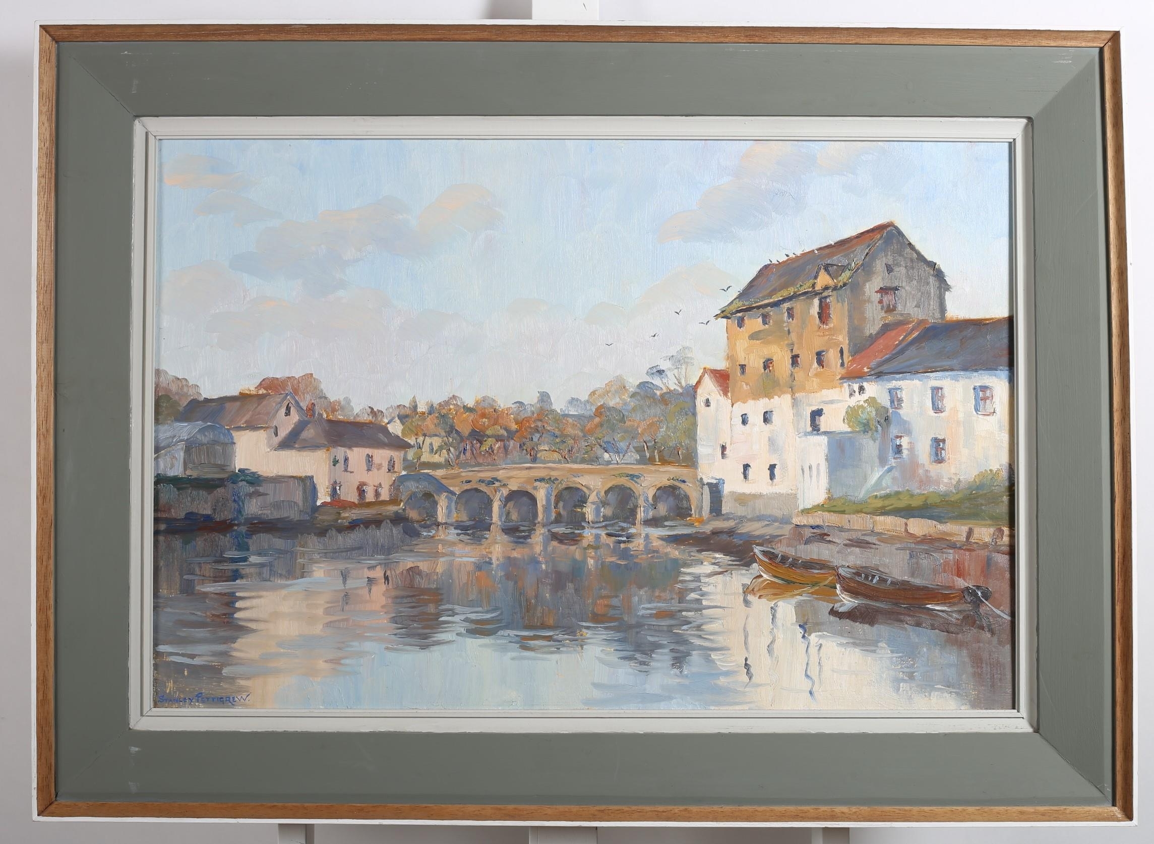 Stanley Pettigrew | Riverscape with Mill | MutualArt