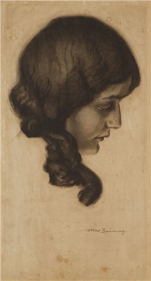 Max Brüning | Portrait eines Mädchens im Seitenprofil | MutualArt