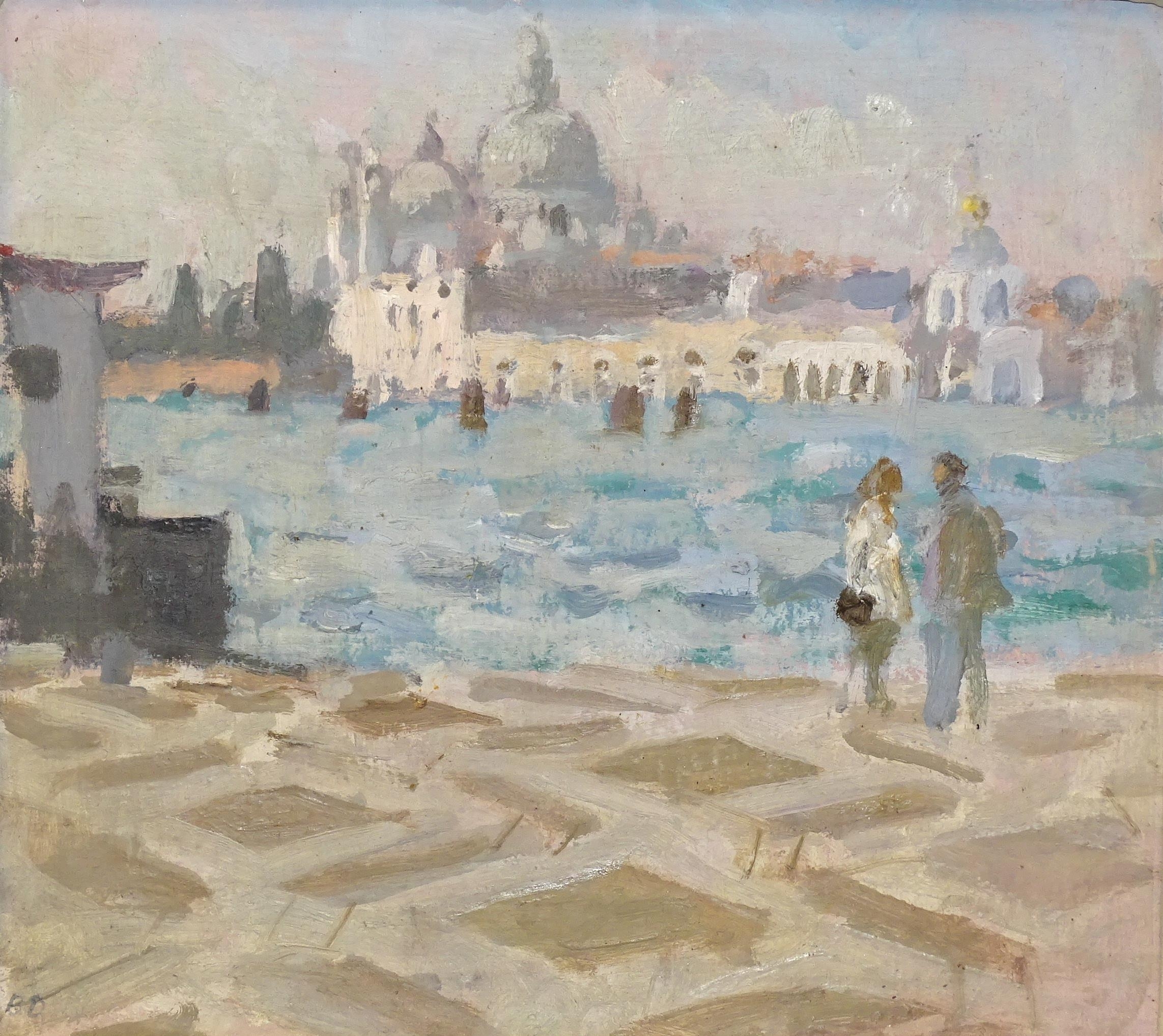 Bernard Dunstan The Salute From San Giorgio Maggiore 82 Mutualart