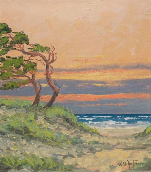 Wilhelm Hoffmann | Windflüchter am Weststrand | MutualArt