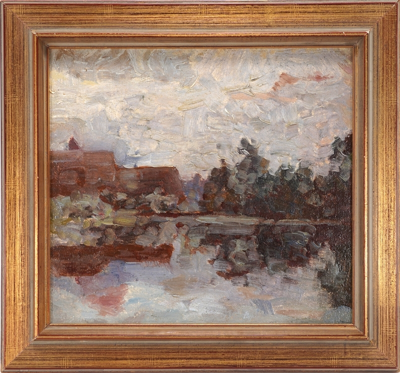 Wilhelm Haller | Dame im langen Kleid | MutualArt