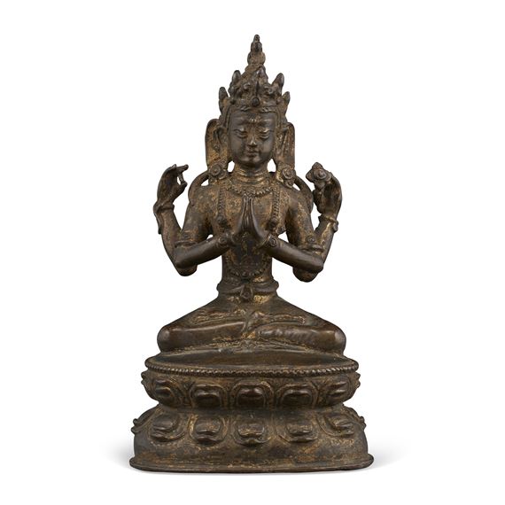 Tibetan School, 16th Century | A BRONZE FIGURE OF SHADAKSHARI ...