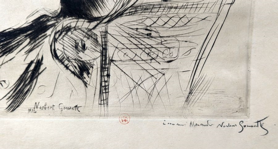 Norbert Goeneutte | Portrait au femme au chapeau | MutualArt