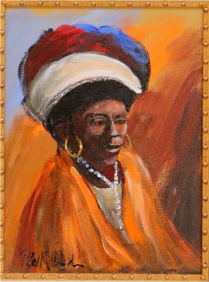 Pieter Millard | AFRICAN WOMAN IN TRADITIONAL DRESS | MutualArt