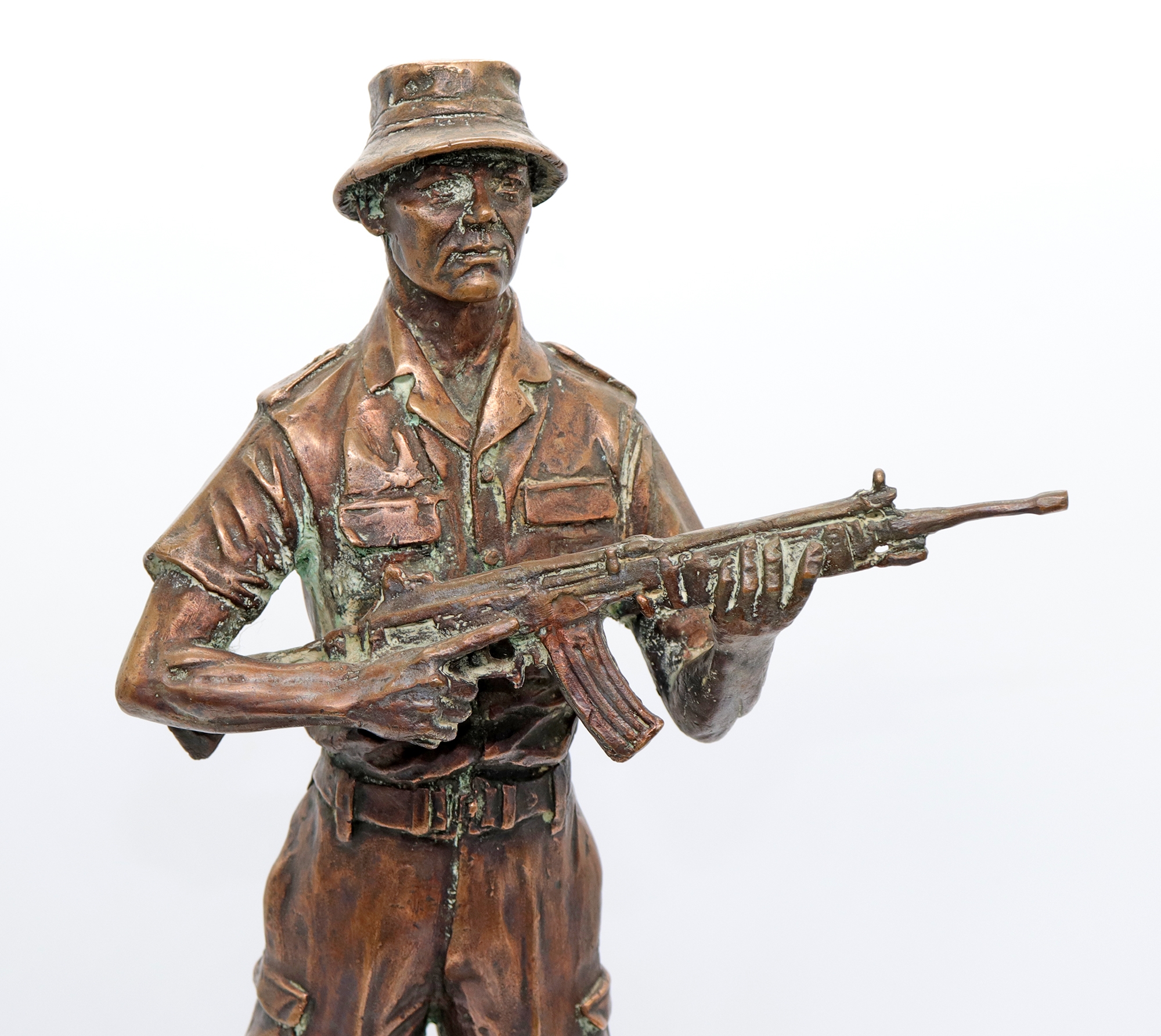Phil Minnaar | Extremely rare bronze statue of S.A.D.F. Border War ...