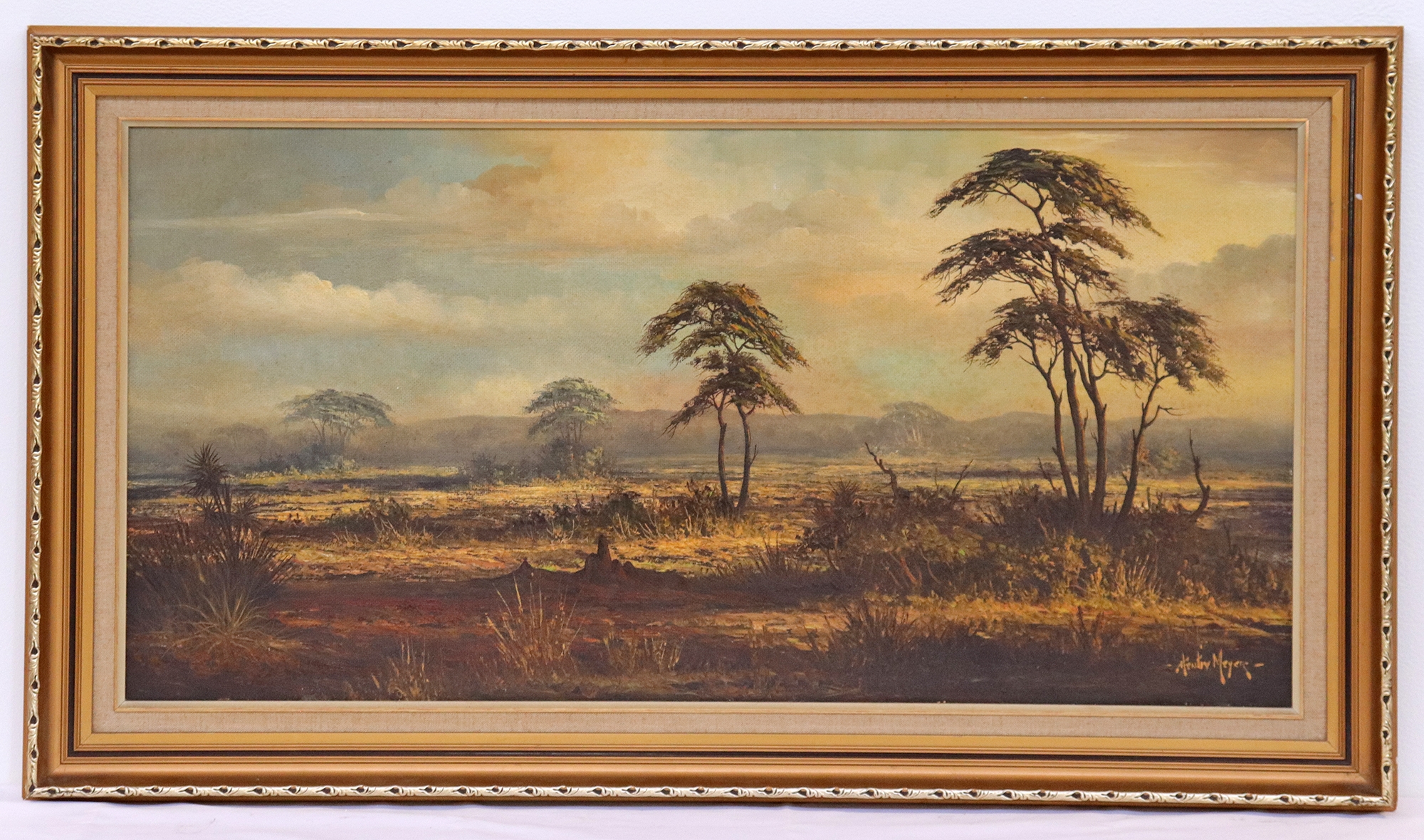 Hentie Meyer | BUSHVELD LANDSCAPE WITH ANTHILLS | MutualArt