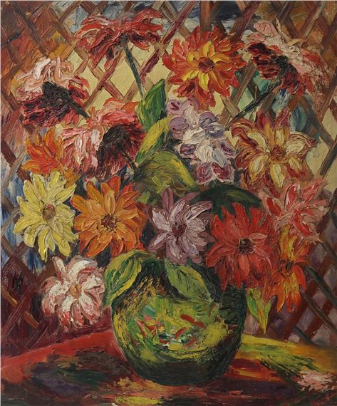Donald Bain | DAHLIAS , (1944) | MutualArt