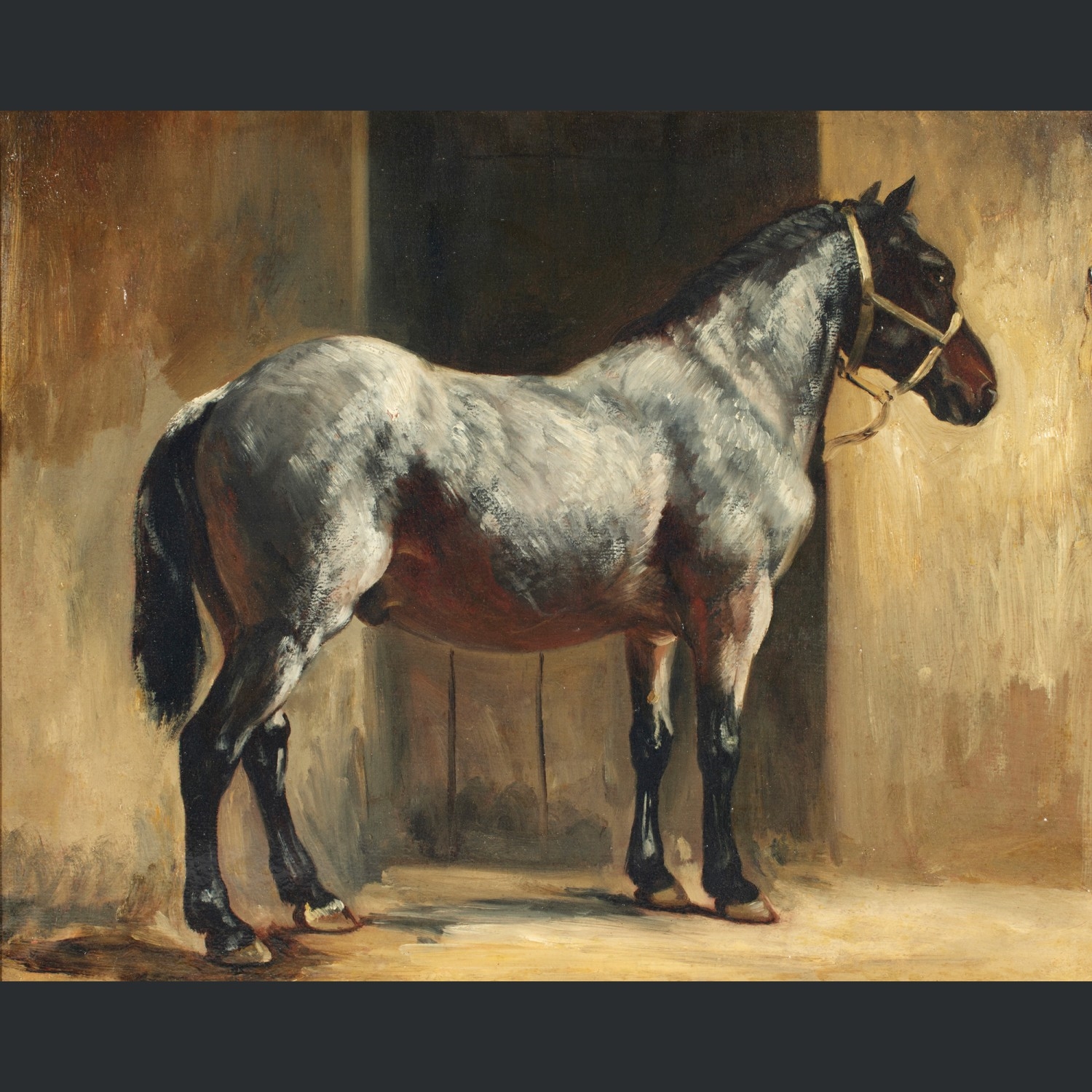 Jean Louis André Théodore Géricault | Cheval attaché à la porte de l ...