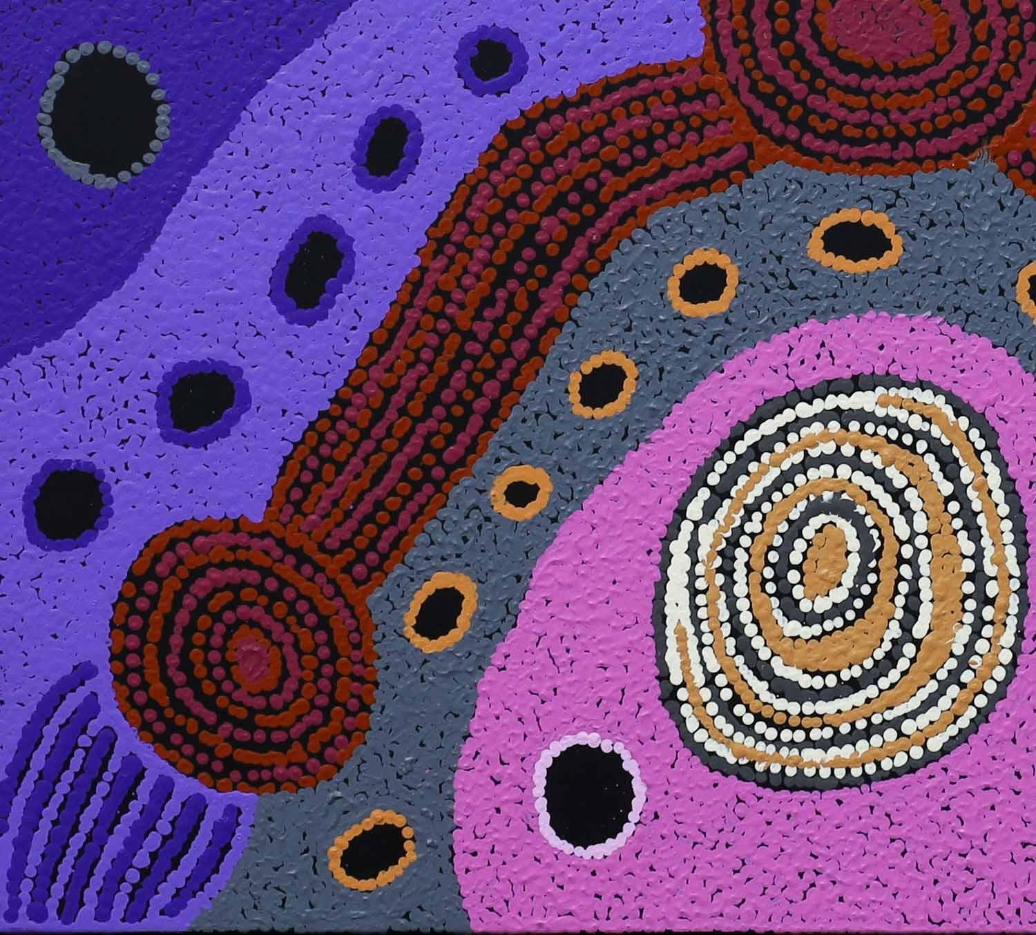 Gail Napangardi | Bush Onion Dreaming (2022) | MutualArt