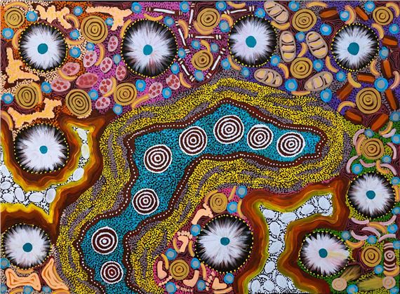 Samantha Daniels Napaltjarri | Seven Sisters Dreaming (2020) | MutualArt