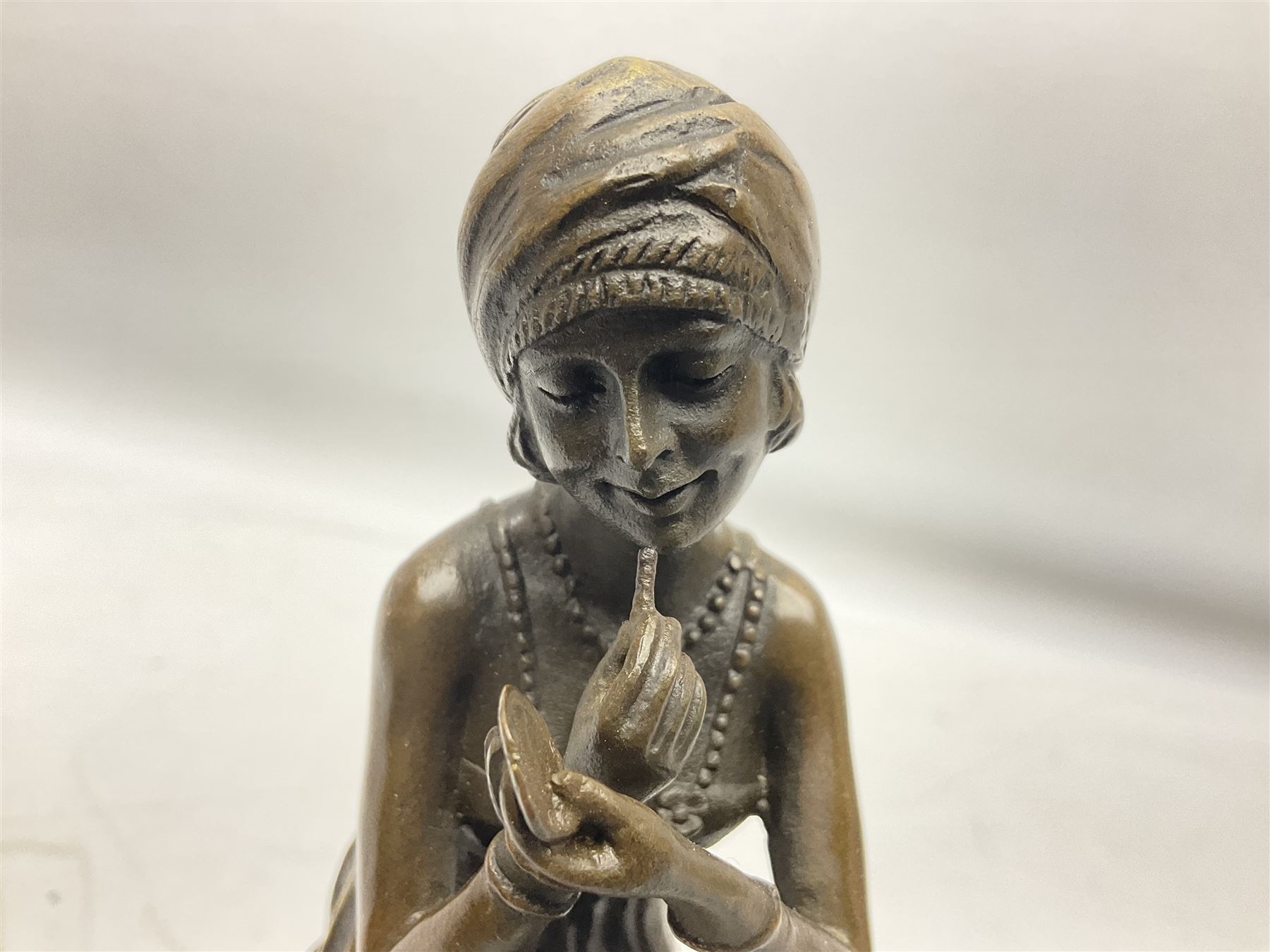 Demétre H. Chiparus | Art Deco style bronze figure of a lady seated on ...