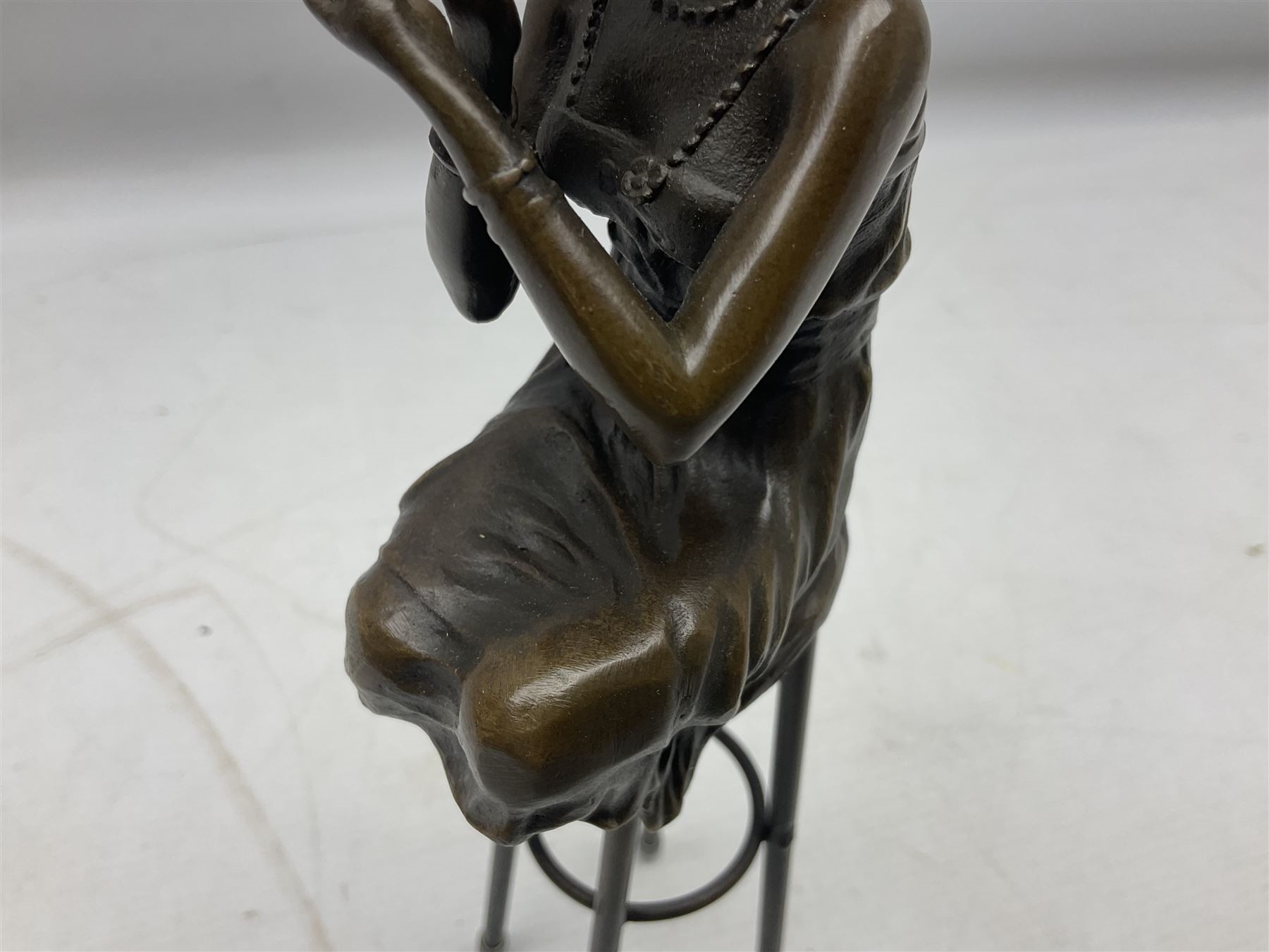 Demétre H. Chiparus | Art Deco style bronze figure of a lady seated on ...