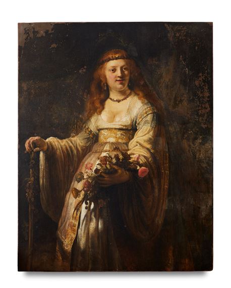 Rembrandt van Rijn | Portrait de Saskia van Uylenburgh, trois-quart, en ...