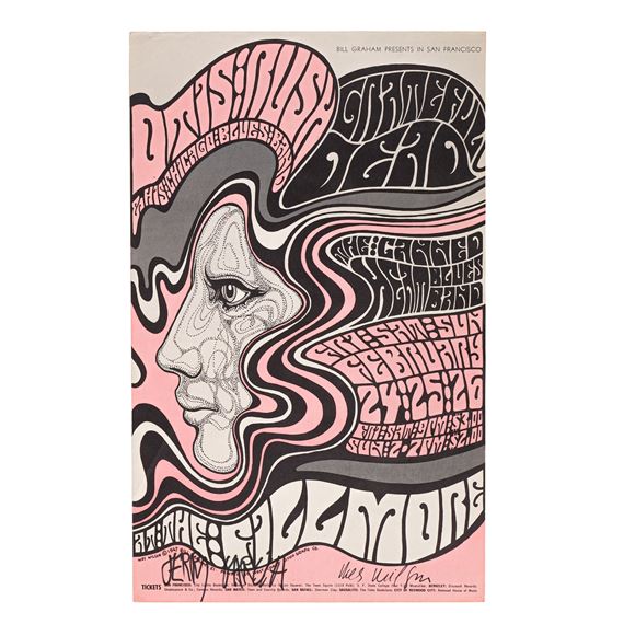 Wes Wilson | A BG-51 POSTER SIGNED BY JERRY GARCIA AND WES WILSON, 1967 ...