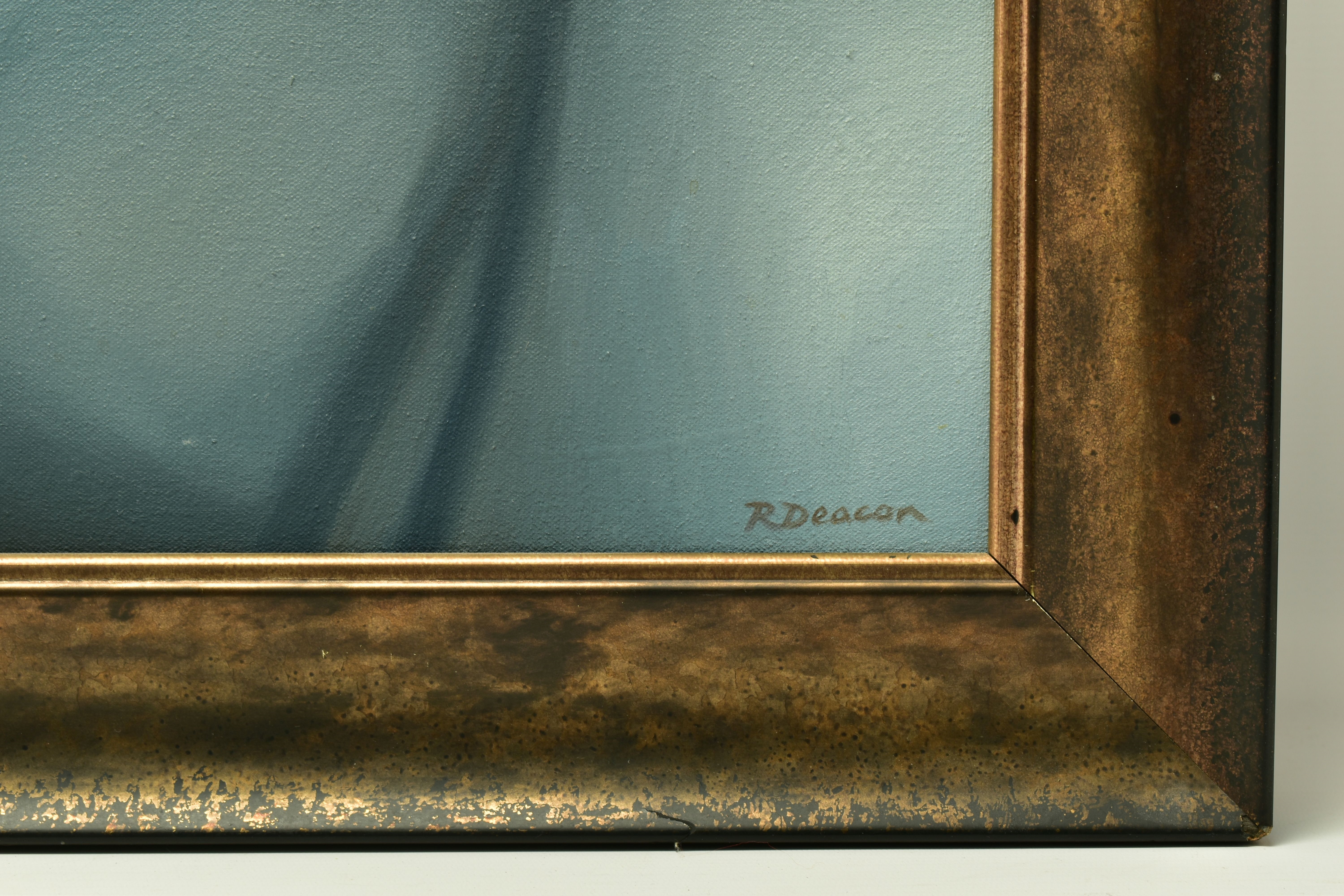 Rachel Deacon | WOMAN IN BLUE RECLINING | MutualArt