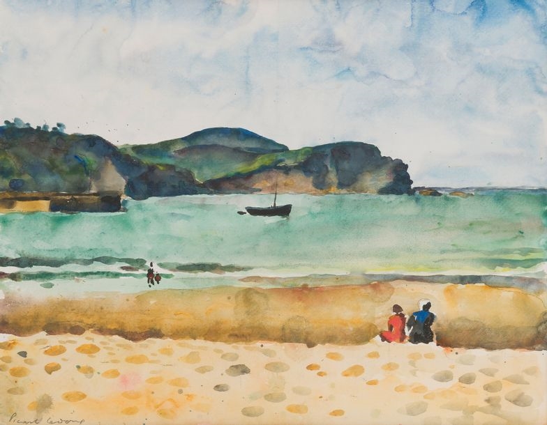 Charles Alexandre Picart le Doux | Beach in Spain (1933) | MutualArt