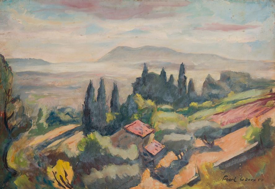 Charles Alexandre Picart le Doux | Toulon's harbor (1950) | MutualArt