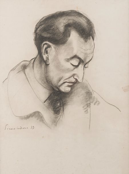 Charles Alexandre Picart le Doux | Portrait of Jules ROMAINS (1939) | MutualArt
