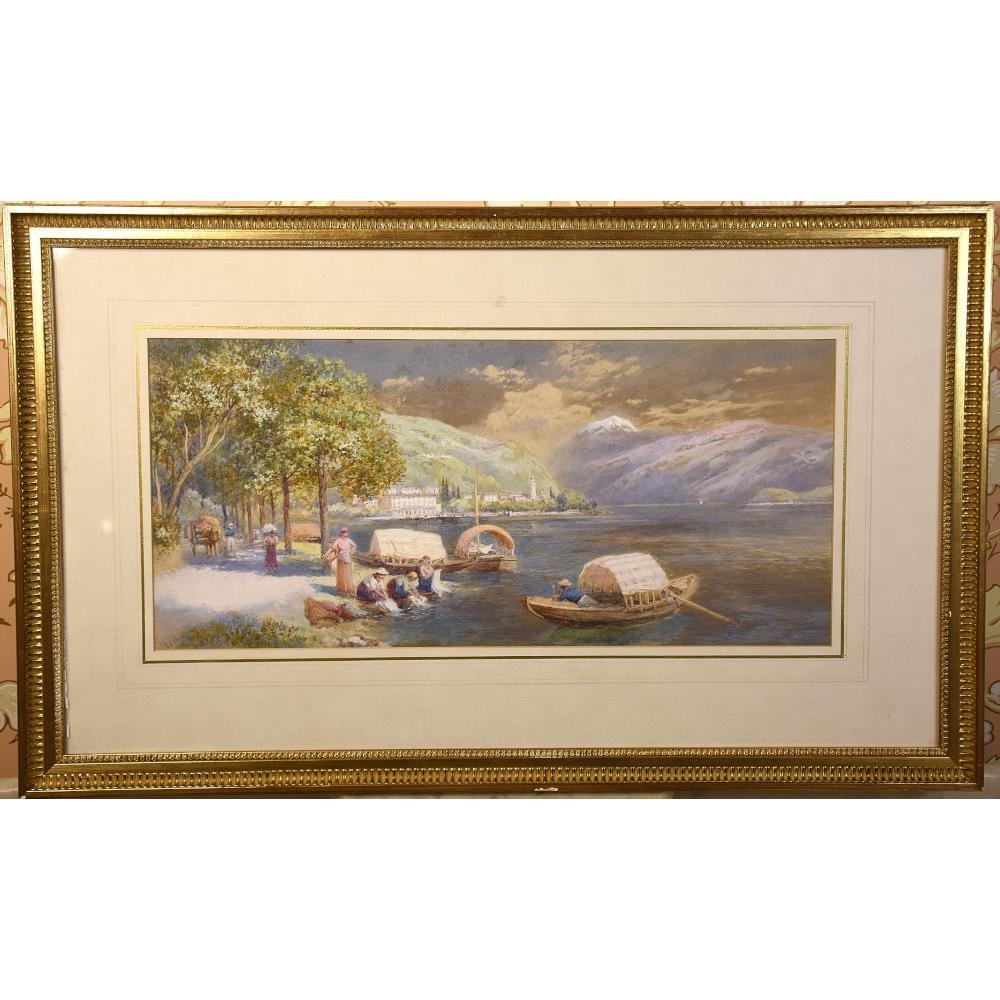 Charles Edmund Rowbotham | The Washer Women on the Bank | MutualArt