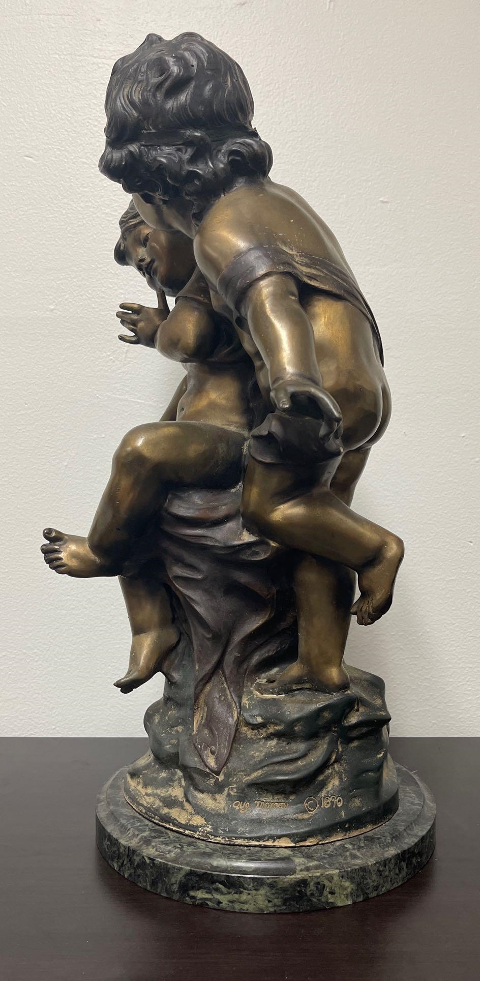 Louis Auguste Moreau | Boy and Girl (1890) | MutualArt