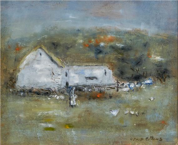 Patrick Collins | Feeding the Hens | MutualArt