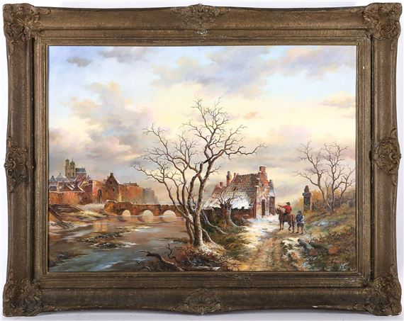 Jan Peeters | Figuren bij stadsmuur | MutualArt