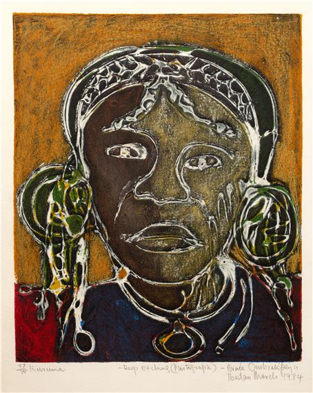 Bruce Onobrakpeya | 'Kuruma' (1984) | MutualArt