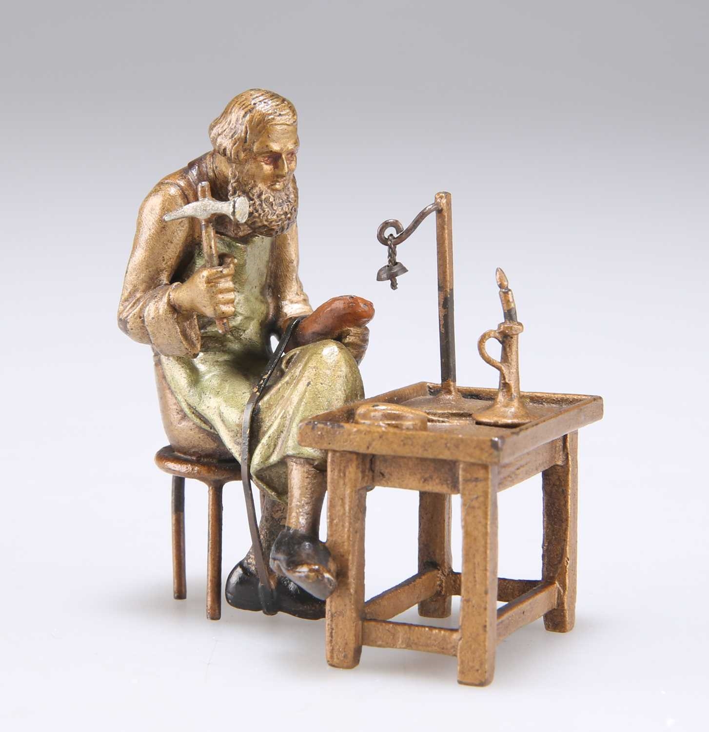 Franz Xaver Bergmann | AN AUSTRIAN FIGURE OF A COBBLER | MutualArt