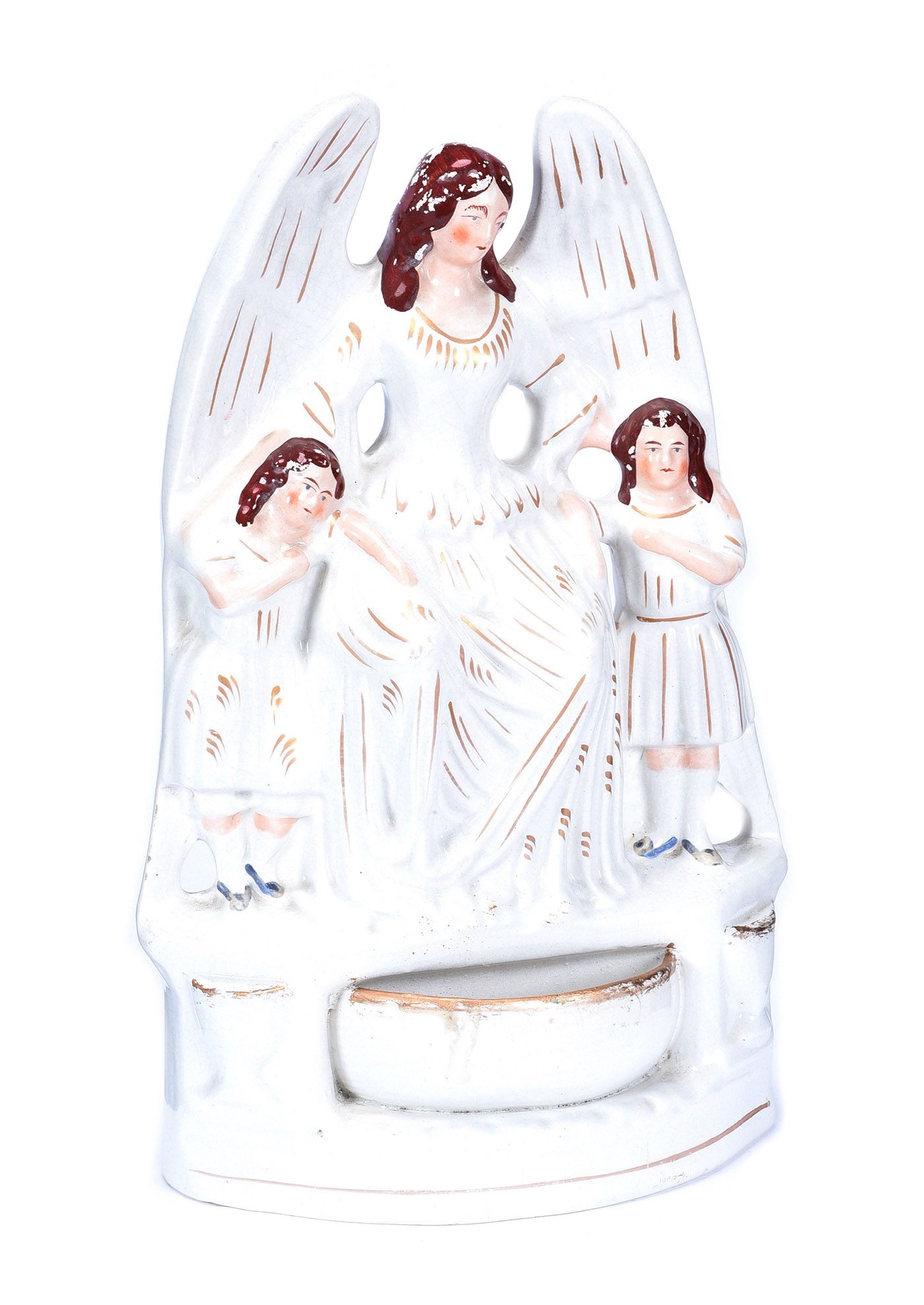 Staffordshire | VICTORIAN STAFFORDSHIRE POTTERY FONT. | MutualArt