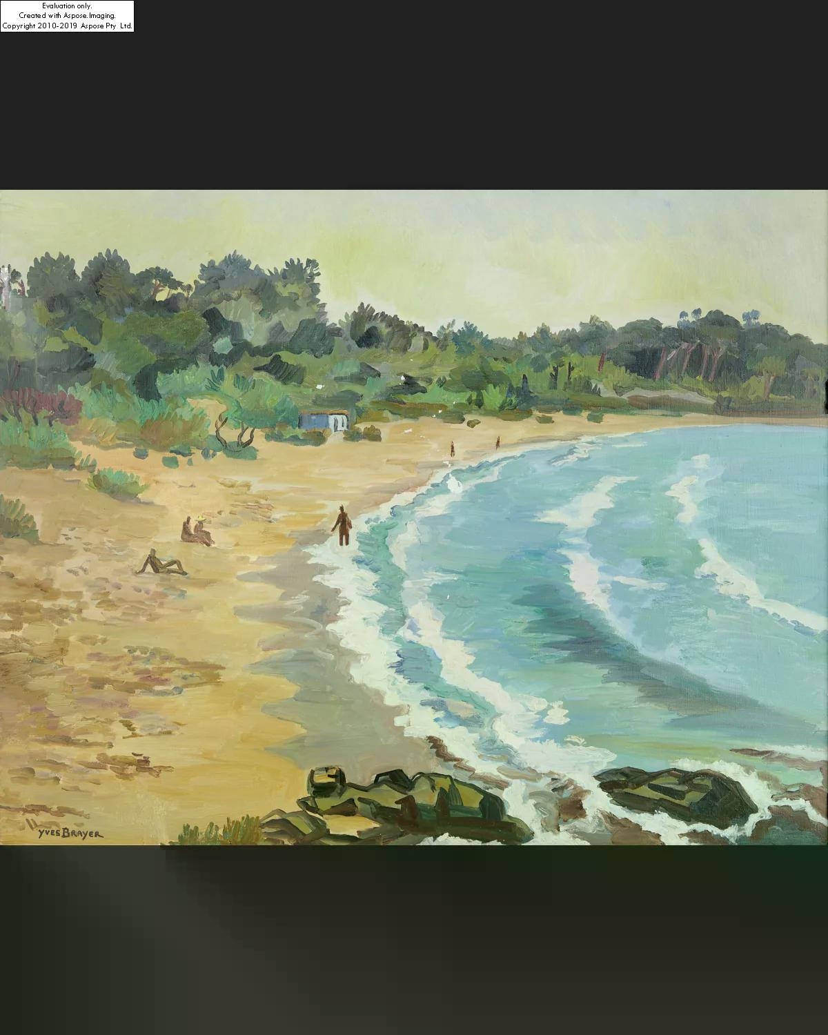 Yves Brayer | LA PLAGE AU CABANON | MutualArt