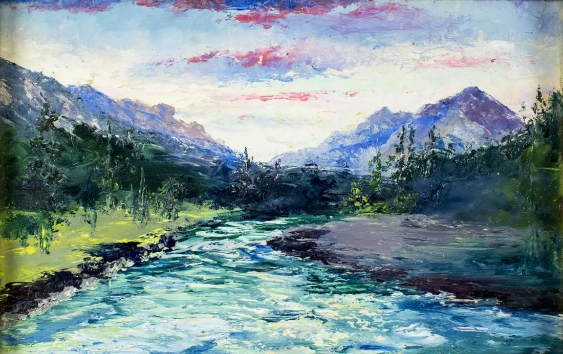 Leonard Moore Davis | River Landscape (1928) | MutualArt