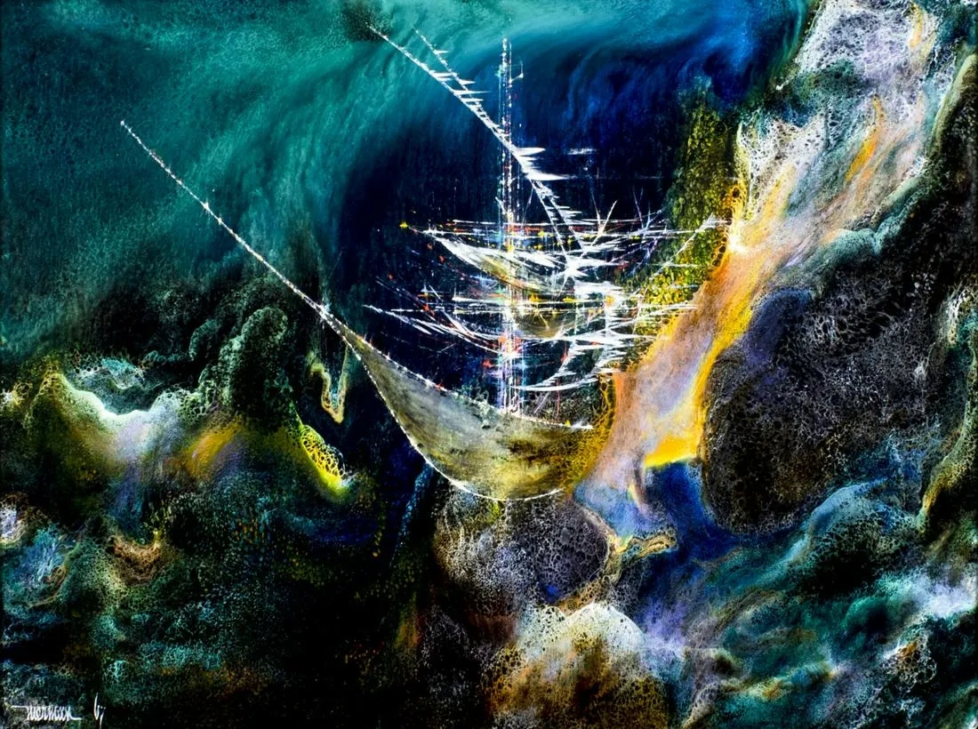 Leonardo Nierman | Ghost Ship (1967) | MutualArt