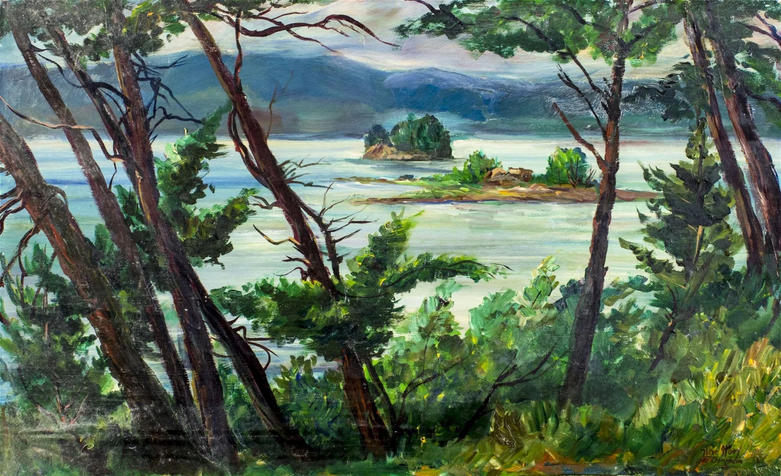 Steve Story | Landscape - Lake Champlain (1958) | MutualArt