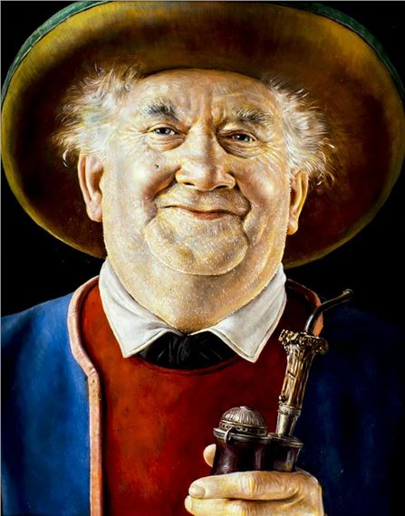 Otto Eichinger | Portrait of Man with Pipe | MutualArt