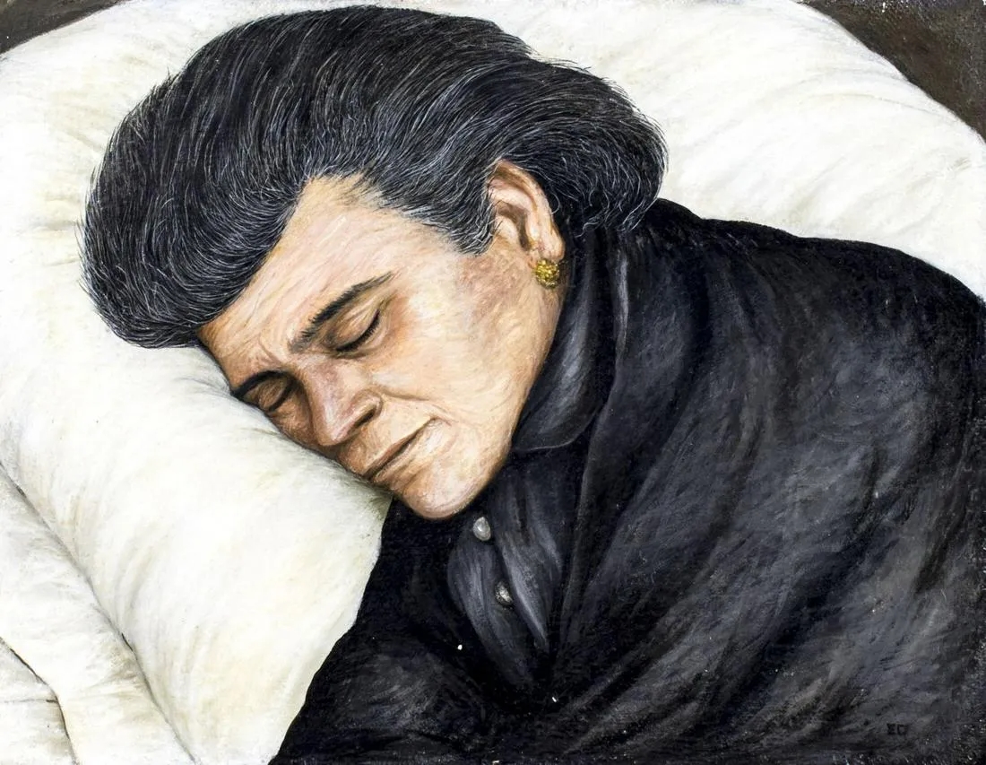 Edwin Dorris | Portrait of Sleeping Woman (1968) | MutualArt