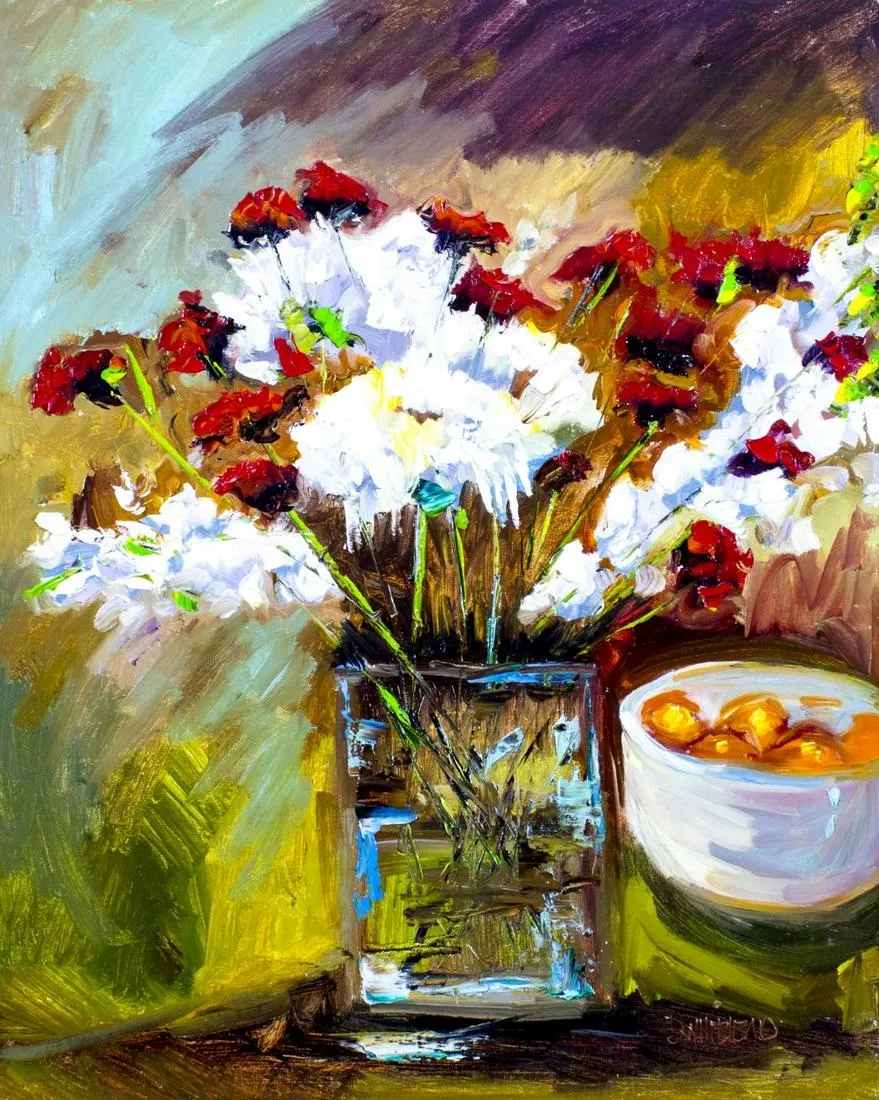 Diane Whitehead | Still Life with Vase of Flowers | MutualArt