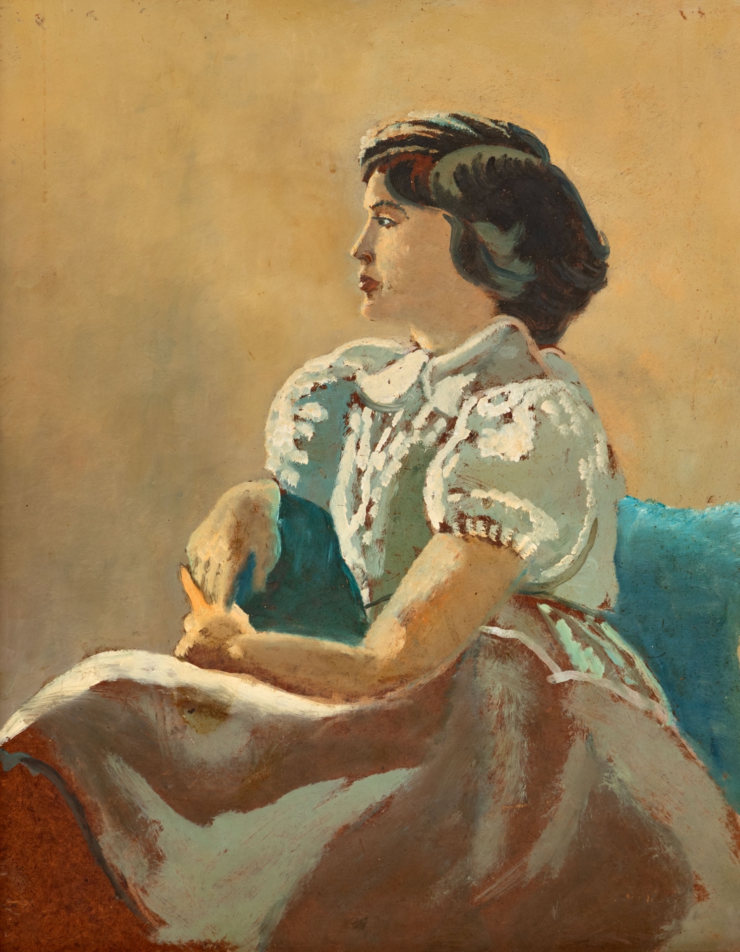 José María de Ucelay | Retrato Sra. Machado (1953) | MutualArt