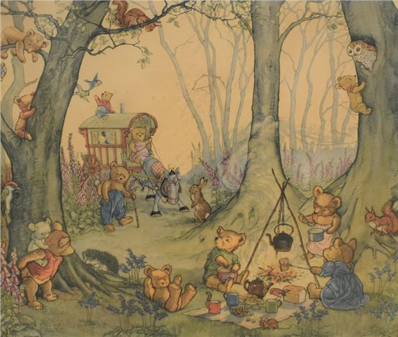 Molly Brett | Teddy Bear Camp | MutualArt