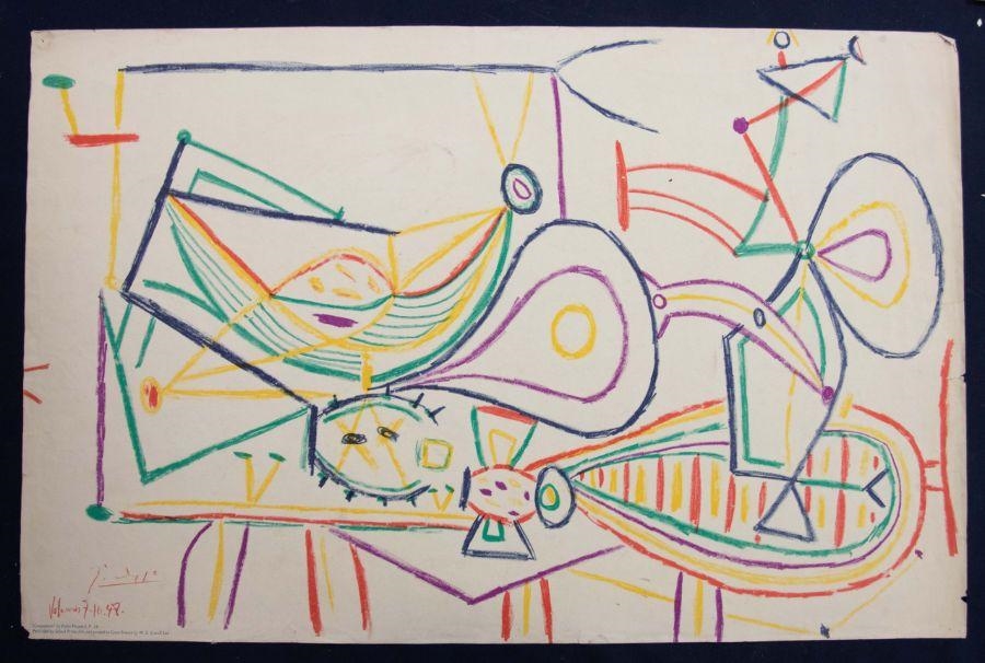 Pablo Picasso | Pablo Picasso (1877-1983) Composition (1948) S.P 28 ...