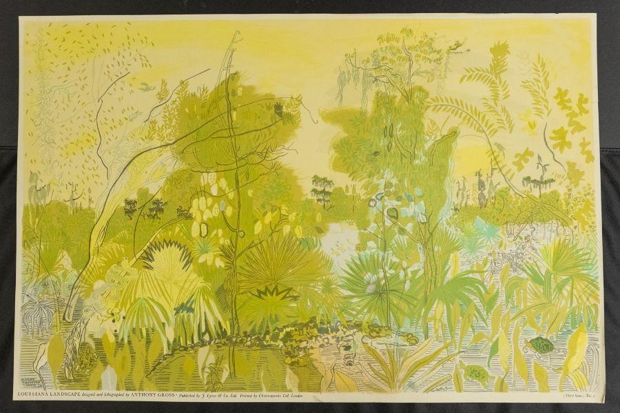 Anthony Gross | Anthony Gross (1905-1984) Louisiana Landscape (Fleming ...