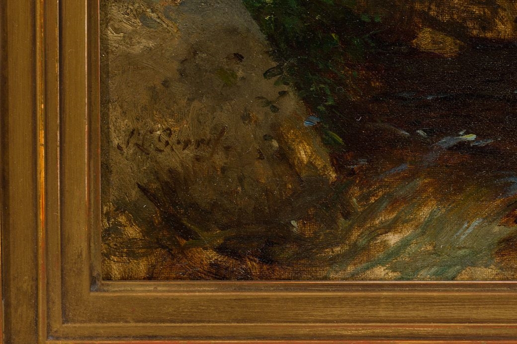 Benjamin Champney | Rowing Past the Old Oak (1875) | MutualArt