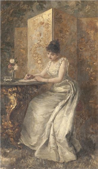 Carl Heyden | ) WOMAN WRITING | MutualArt